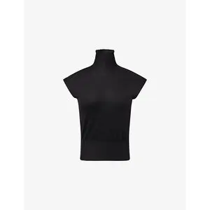 Rick Owens Sleeveless Turtle-neck Cashmere Jumper - Black