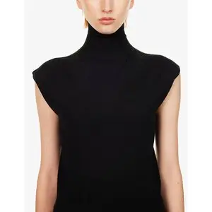 Rick Owens Sleeveless Turtle-neck Cashmere Jumper
