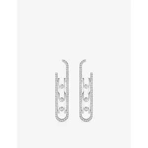 Messika Move 10th 18ct Gold And 1ct Diamond Earrings 1 Size White