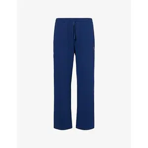 FIFA 1904 Luca Brand-badge Cotton Jogging Bottoms - Blue