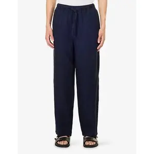 FRAME Straight-leg Linen Trousers