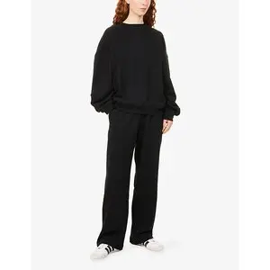 RU & ROCKA Cotton Jersey Jogging Bottoms - Black
