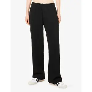 RU & ROCKA Cotton Jersey Jogging Bottoms - Black