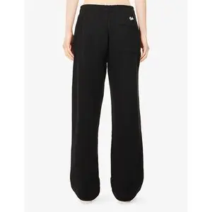 RU & ROCKA Cotton Jersey Jogging Bottoms - Black