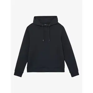 REISS Dane Relaxed-fit Jersey Hoody - Navy