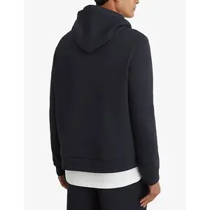 REISS Dane Relaxed-fit Jersey Hoody - Navy