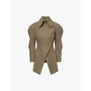 VIVIENNE WESTWOOD Gale Asymmetric Cotton-blend Coat