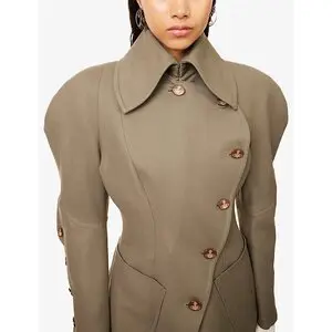 VIVIENNE WESTWOOD Gale Asymmetric Cotton-blend Coat