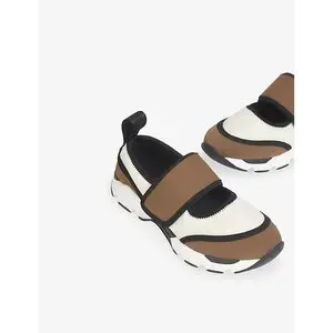 Marni Panelled Woven Trainers With Hook-and-loop Fastening