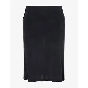PEACHY DEN Low-rise Stretch-jersey Midi Skort - Graphite