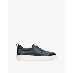 Santoni Victory Unlined Leather Trainers