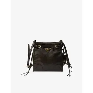 Prada Bonnie Leather Mini Shoulder Bag - Green