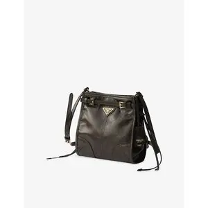 Prada Bonnie Leather Mini Shoulder Bag - Green