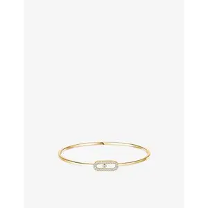 Messika Messika Move Uno Small Flex 18ct Gold And Diamond Bracelet Yellow