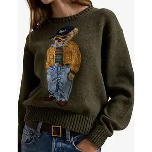 Polo Ralph Lauren Embroidered Bear Cotton Jumper