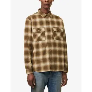 AUSTIN POST Frontier Work Cotton And Linen Blend Shirt