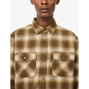 AUSTIN POST Frontier Work Cotton And Linen Blend Shirt