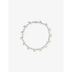 TWOJEYS Organic Star Sterling -plated Brass Bracelet - Silver