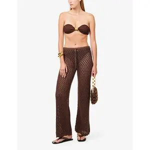4TH & RECKLESS Katerina Wide-leg Cotton-blend Trousers