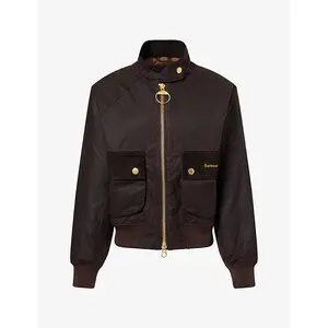 Barbour Ivybridge Logo-embroidered Waxed Cotton Jacket - Rustic/muted