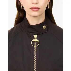 Barbour Ivybridge Logo-embroidered Waxed Cotton Jacket