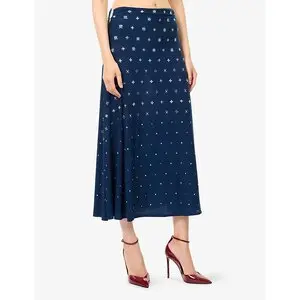 Rabanne Embellished Jersey Maxi Skirt