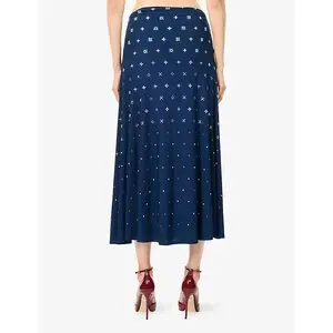 Rabanne Embellished Jersey Maxi Skirt