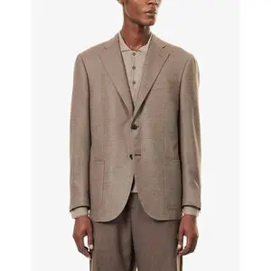 Corneliani Single-breasted Notch-lapel Virgin-wool Jacket