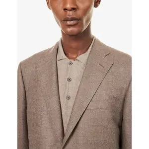 Corneliani Single-breasted Notch-lapel Virgin-wool Jacket