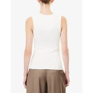 ROHE FRAMES Square Neck Knitted Bustier Top