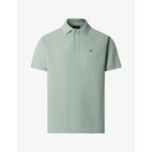 HACKETT Logo-embroidered Short-sleeve Cotton Polo