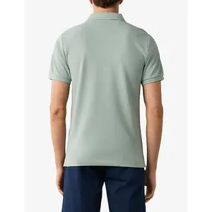 HACKETT Logo-embroidered Short-sleeve Cotton Polo