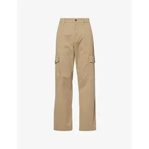 Burberry Reddric Straight-leg Cotton Trousers - Beige