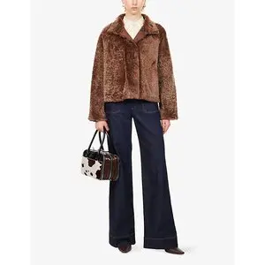 ARMA Arianna Funnel-neck Shearling Jacket