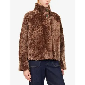 ARMA Arianna Funnel-neck Shearling Jacket