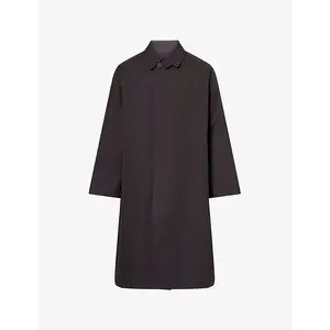 Studio Nicholson Crowe Cotton-blend Coat - Brown Marl