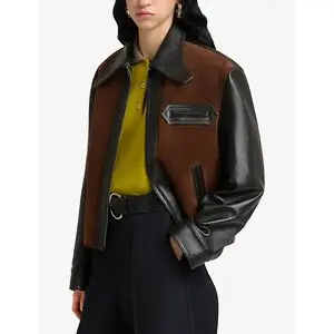 Marni Contrast Suede And Leather Jacket