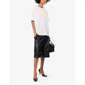 THE FRANKIE SHOP Harper Cotton-jersey T-shirt - Off White