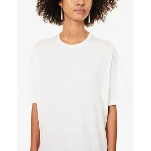 THE FRANKIE SHOP Harper Cotton-jersey T-shirt - Off White