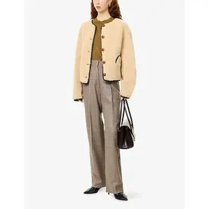 BLAZÉ MILANO Shearling Bolero Jacket - Camel
