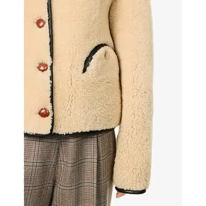 BLAZÉ MILANO Shearling Bolero Jacket - Camel