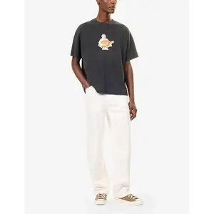 NOT BORING Abdo On Oud Graphic-print Cotton T-shirt