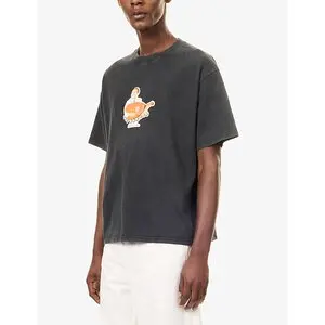 NOT BORING Abdo On Oud Graphic-print Cotton T-shirt