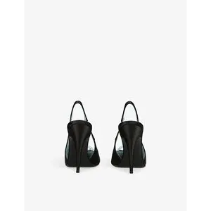 Valentino Garavani Coœur Royal 100 Slingback Satin Heels