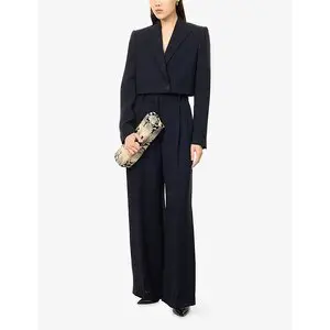 Galvan Wide-leg Pleated Trousers