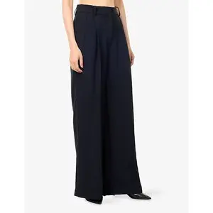 Galvan Wide-leg Pleated Trousers