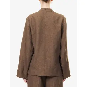 ROHE FRAMES Pankou Knotted Linen Jacket