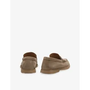 BOSS Suede Penny Tab Loafers