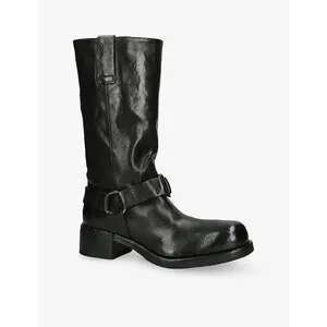 Officine Creative Dana Leather Knee-high Boots With Chunky Silhouette