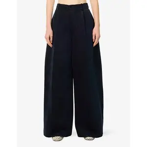 RUOHAN Elen Barrel-leg Cotton-blend Trousers